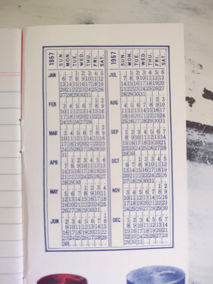 Vtg Advertising Plymouth Pocket Reminder Red Top Baler Twine 1957 ...