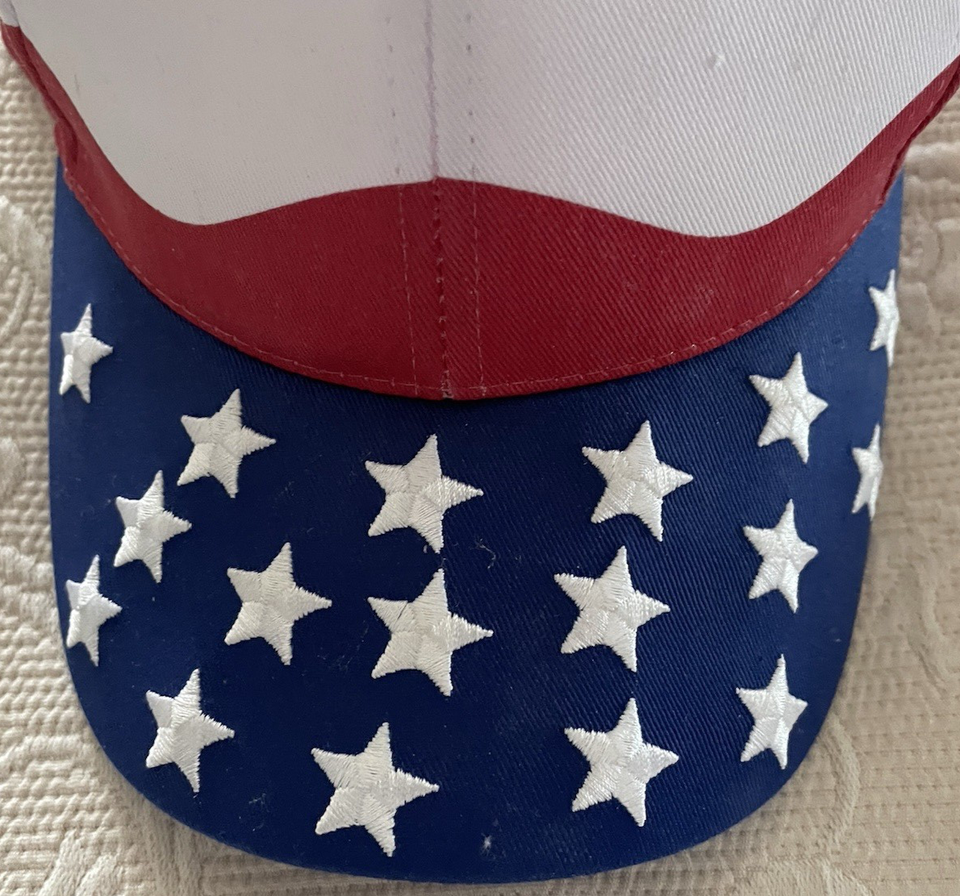 Nissin Stars & Stripes red white blue USA flag ball cap America July ...