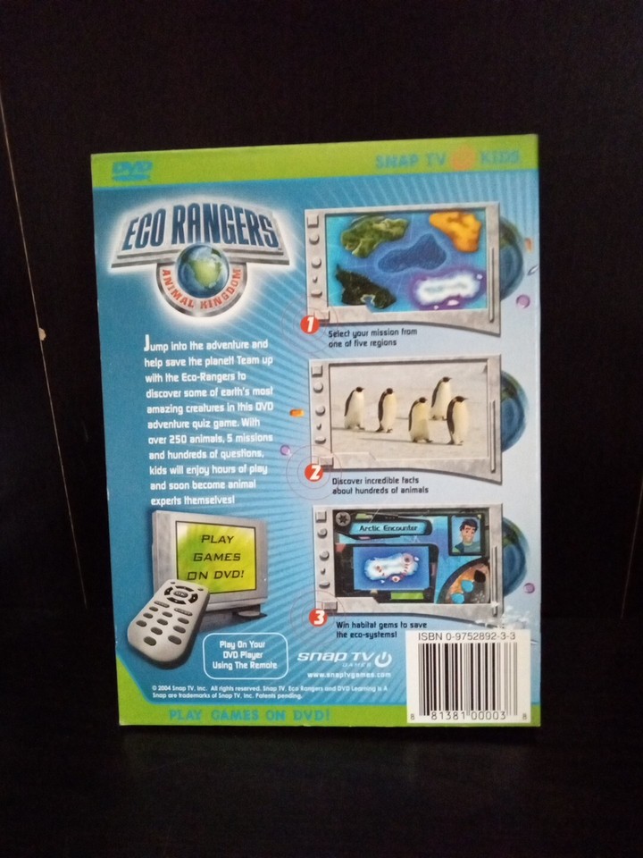 ECO RANGERS ANIMAL KINGDOM DVD ~ Shelf174h | eBay