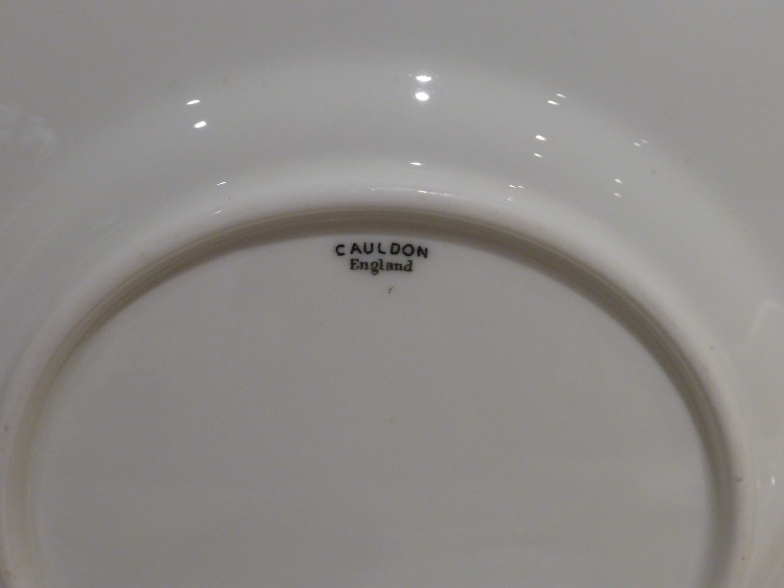CAULDON ENGLAND SUPERB SET OF 9 LUNCHEON PLATES 8 7/8" NUMBERED B 7818 ...