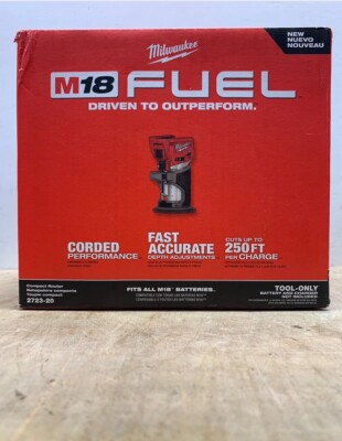 Milwaukee M18 Fuel Compact Cordless Router Tool Only 2723-20 (E10037974 ...