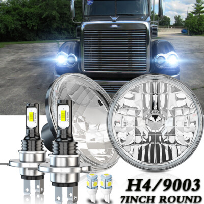 Fit Freightliner Coronado 2001-2016 Century Class Pair 7'' Round LED ...