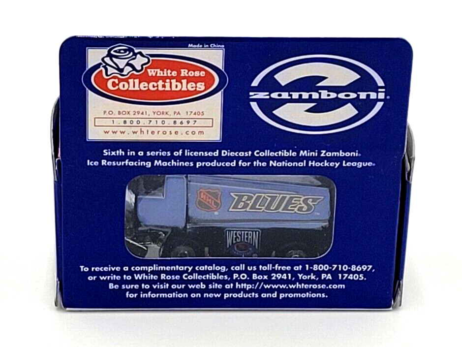 2001 St Louis Blues Zamboni White Rose Collectibles Diecast 1:50 Scale ...