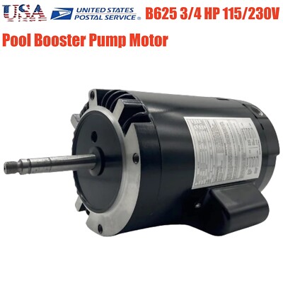 B625 3/4 HP 115/230V Pool Booster Pump Motor Replacement Kit for ...