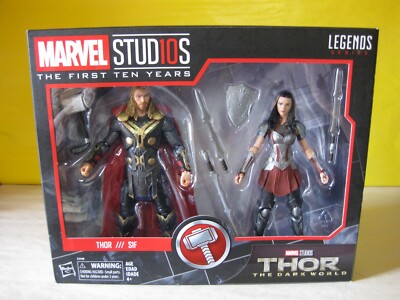 2017 Marvel Legends MCU First Ten Thor The Dark World 6" Thor & Sif 2 ...