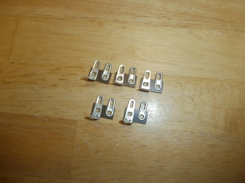LOT/5 VTG 2 POSITION TERMINAL LUG STRIP PHENOLIC SOLDER LUG W/1 GROUND ...