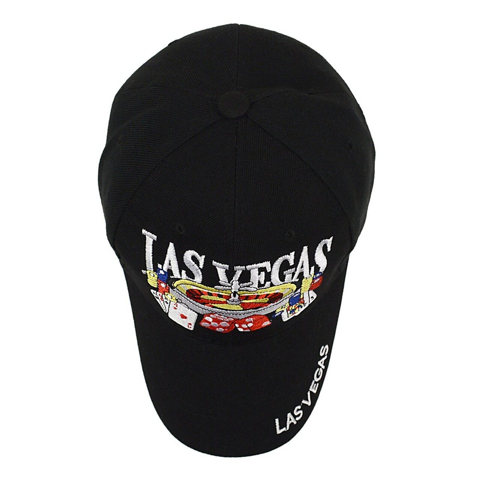 Parquet Men's Baseball Cap Las Vegas Roulette Dice Poker Cards ...