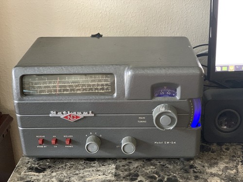 Vintage 1950s National NC Sw-54 Am Ham Radio Shortwave Receiver ...