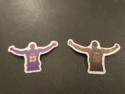 LEBRON JAMES STICKER LA Lakers Los Angeles Lakers NBA Basketball ...