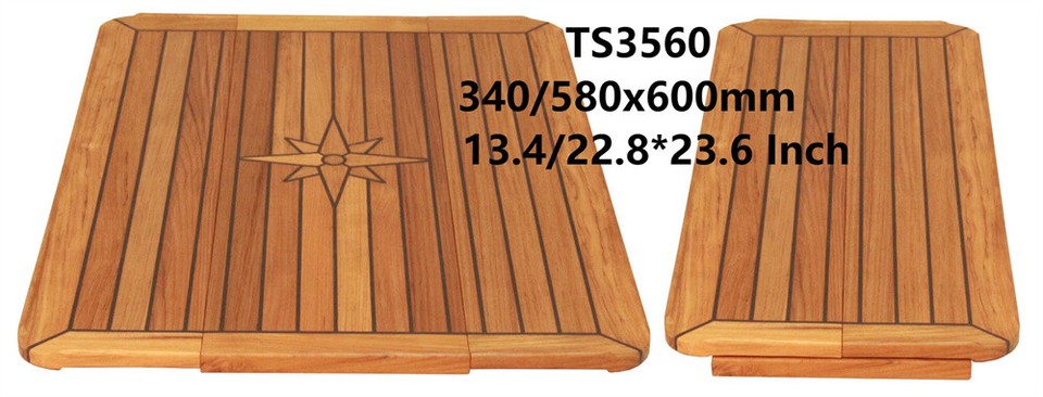 Boat Sliding Teak Table Top 580/340x600,580/340x800,580/340x1000mm ...