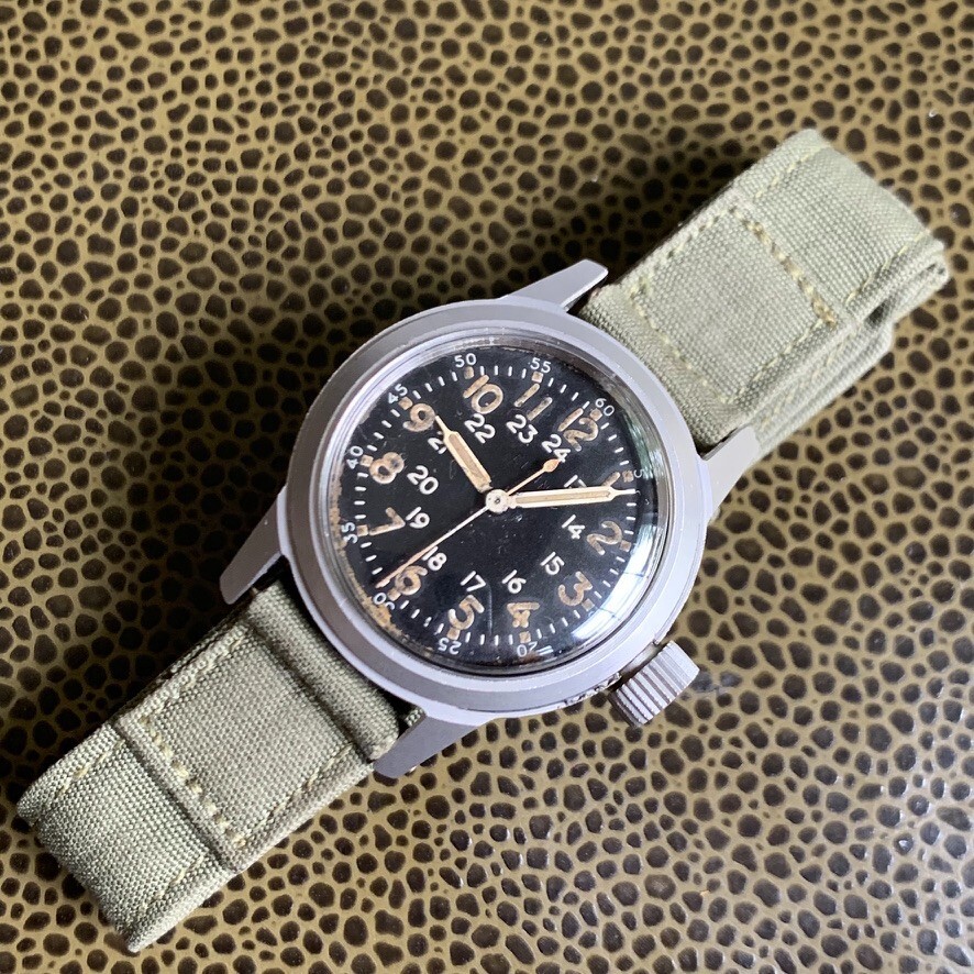 1950's Elgin A-17A Hack Grade 685 18 Jewels US Military Luminous ...