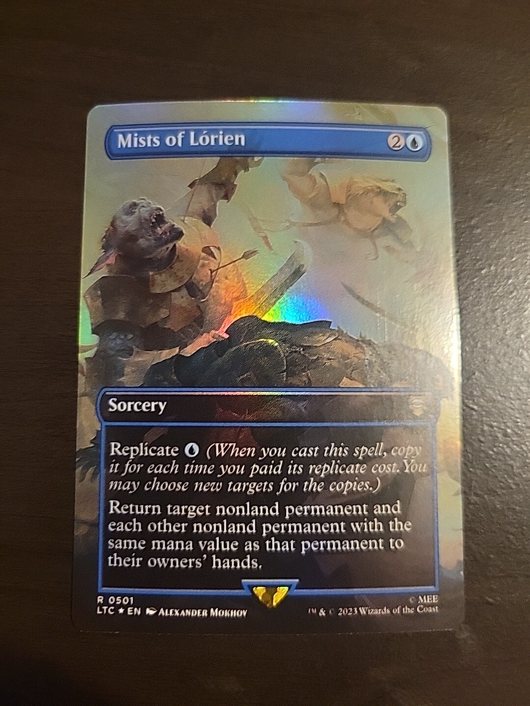 MTG Commander Lord of the Rings (LTC) FOIL Mists of Lorien (Borderless ...