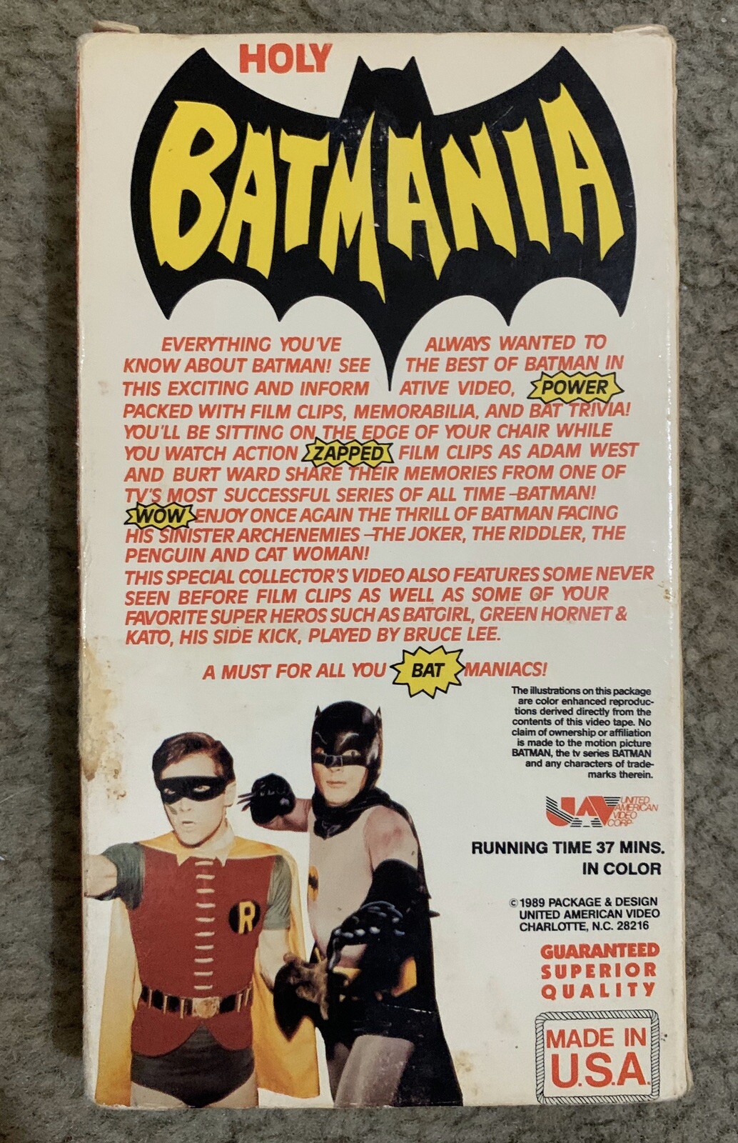 BATMAN HOLY BATMANIA-BATMAN 1943 SERIALS-BATMAN 1989 MOVIE (VHS TAPES) Lot Of 3 | eBay