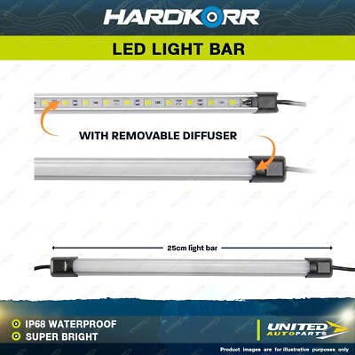 Hardkorr 25cm Super Bright LED Light Bar - with Diffuser IP68 ...