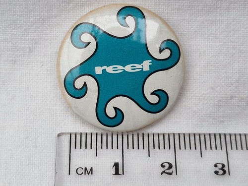 vintage 1" 1990s Reef Badge | eBay