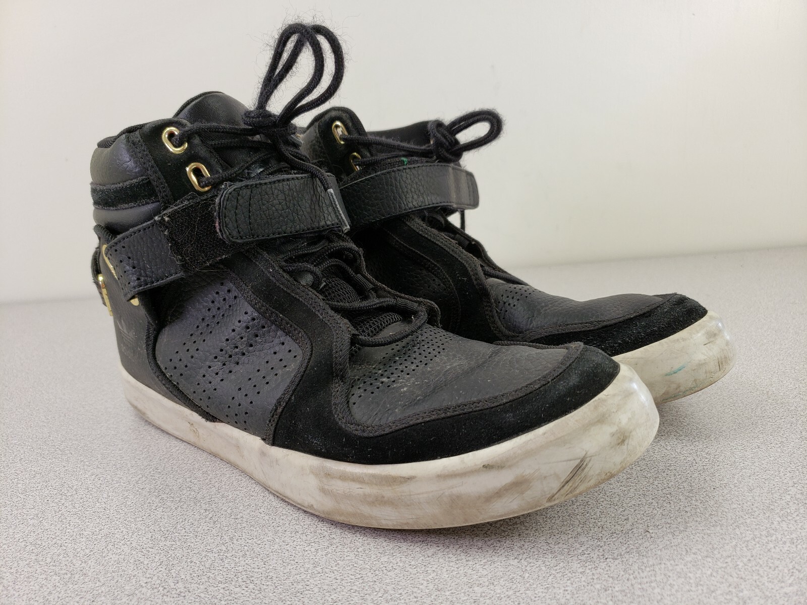 Size 8.5 - adidas Adi-Rise Mid Black for sale online | eBay