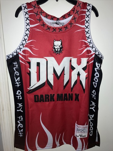 DMX Ruff Ryders Red Headgear Classics Basketball Jersey Size Small NWT ...