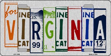 Virginia Cut Letter Metal Novelty License Plate Tag LPC-1060 | eBay