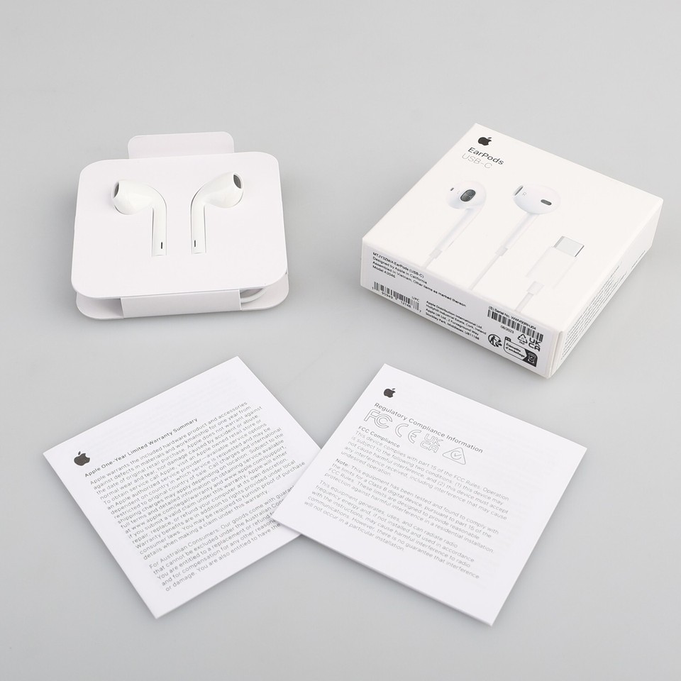 Original Apple EarPods Headphones USB-C Plug Wired Headset For iPhone ...