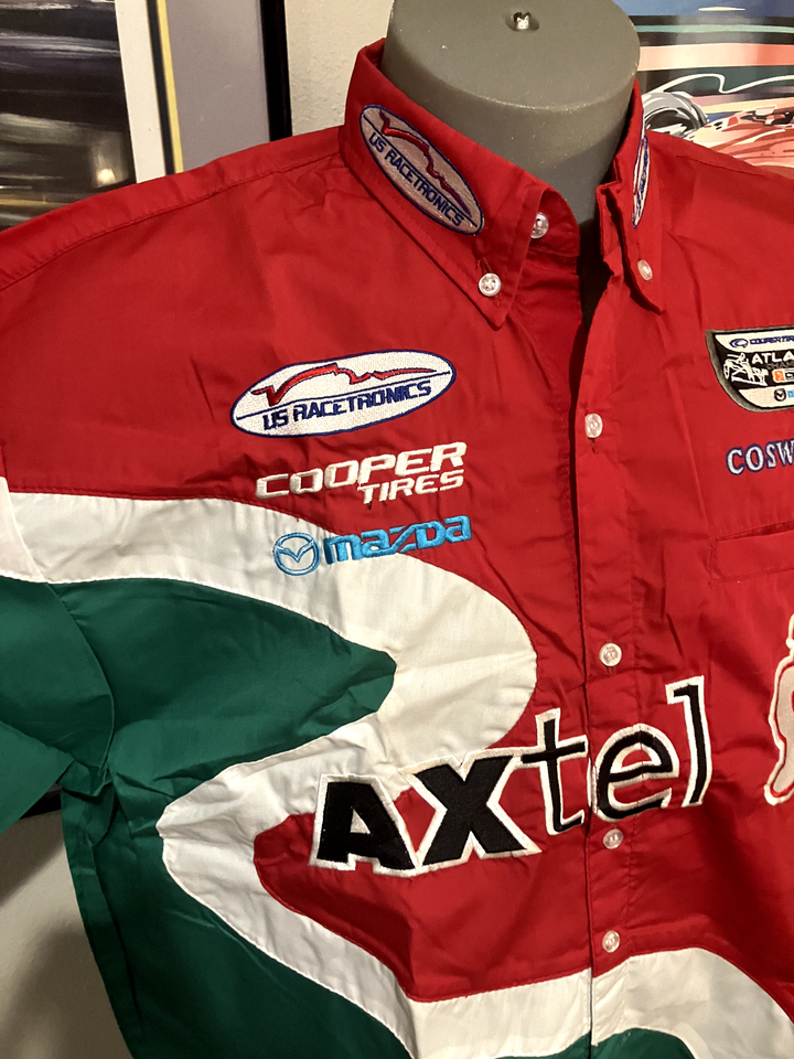 AUTHENTIC US RACETRONICS CUSTOM EMBROIDERED TEAM CREW SHIRT | eBay