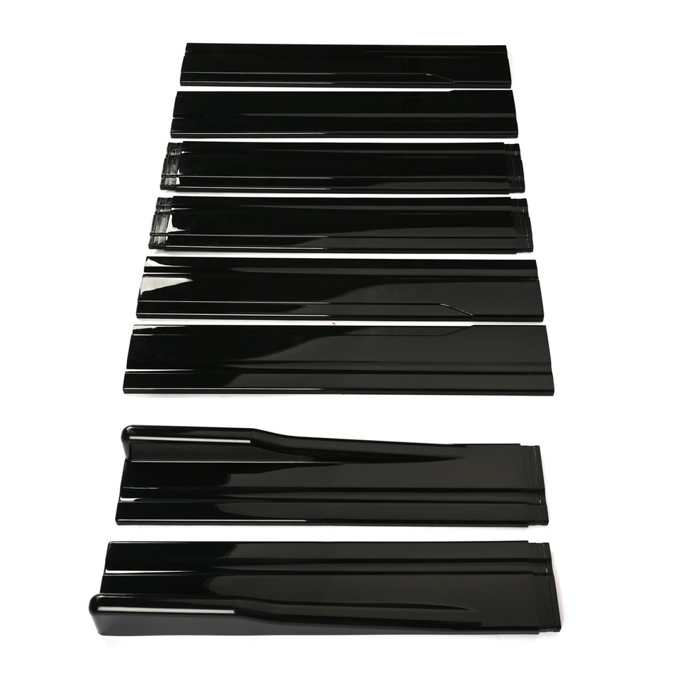86.6" Glossy Black Side Skirts Rocker Panels For Dodge Challenger RT ...