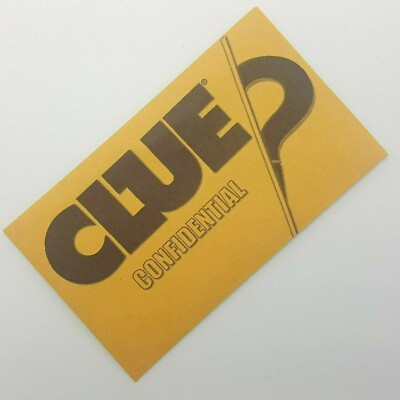 Clue Discover The Secrets Replacement Case File Murder Envelope Game ...
