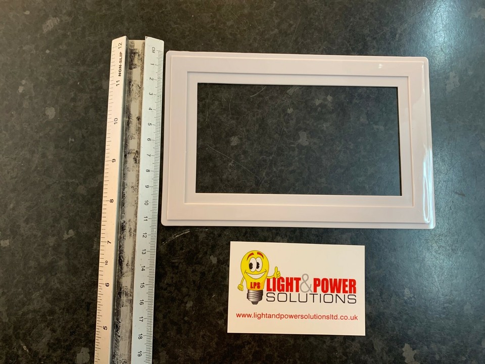 Single or Double Socket Finger Plate Light Switch & Plug Surround Panel ...