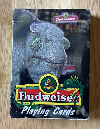1998 Budweiser Frank The Lizard Playing Cards Complete Deck in Box | eBay