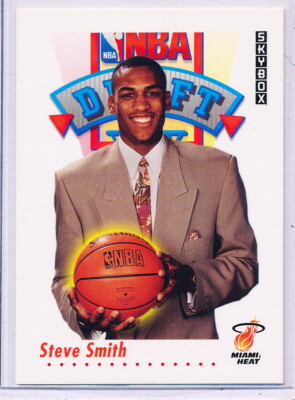 1991-92 SKYBOX #517 STEVE SMITH ROOKIE CARD - MIAMI HEAT - MICHIGAN ...