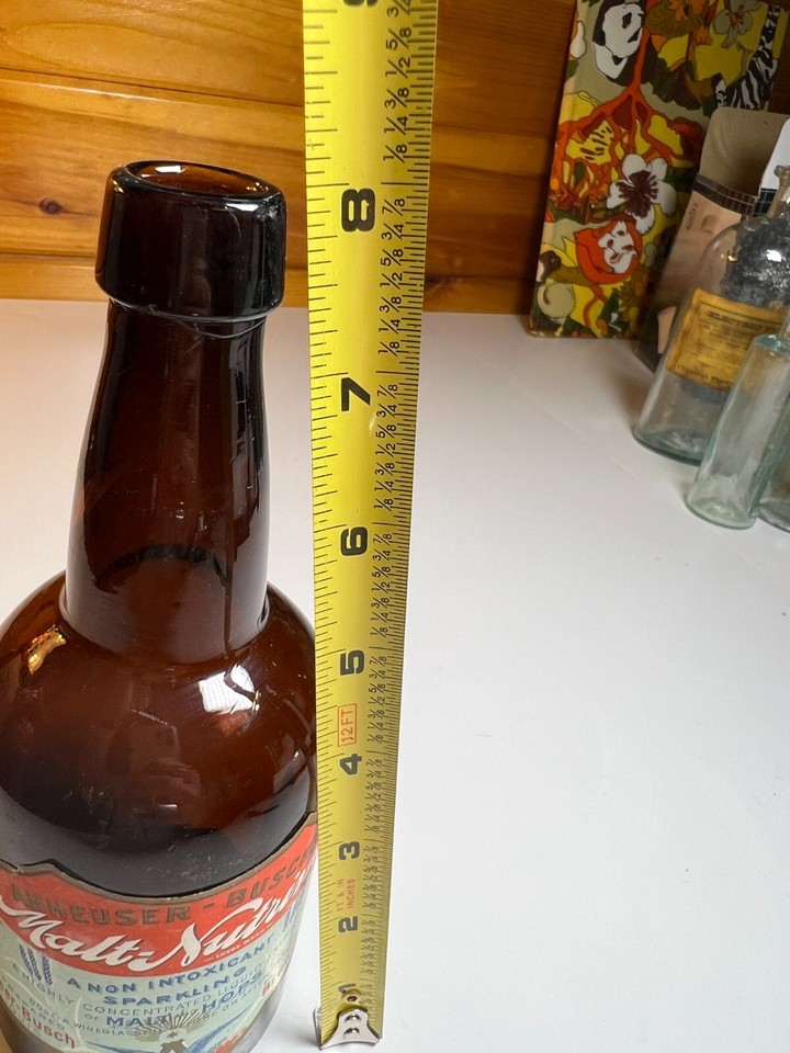 Antique Pre-Prohibition Anheuser Busch Malt NUTRINE Budweiser Bottle ...