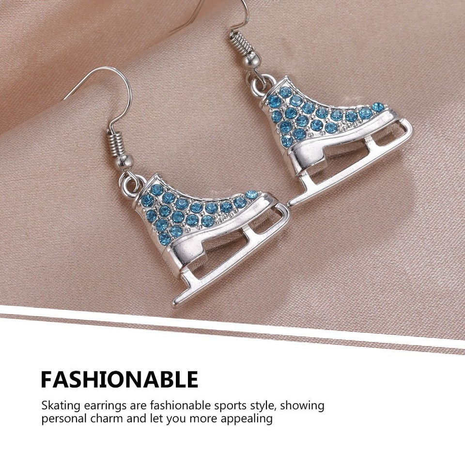 Ladies Earrings for Pierced Ears Ice Skates Earings Figure Skating ...