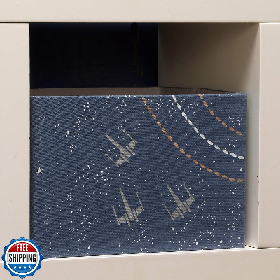 Lambs and Ivy Star Wars Galaxy Foldable/Collapsible Storage Bin/Basket ...