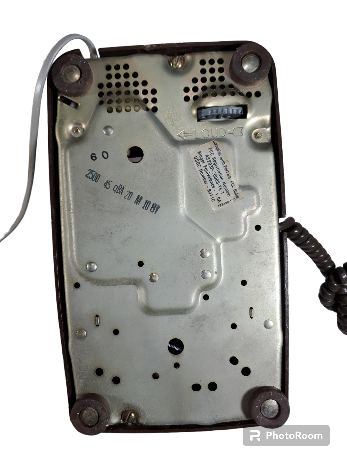 Vintage ITT Touch Tone Desk Top Phone Brown with Red Light Alert | eBay