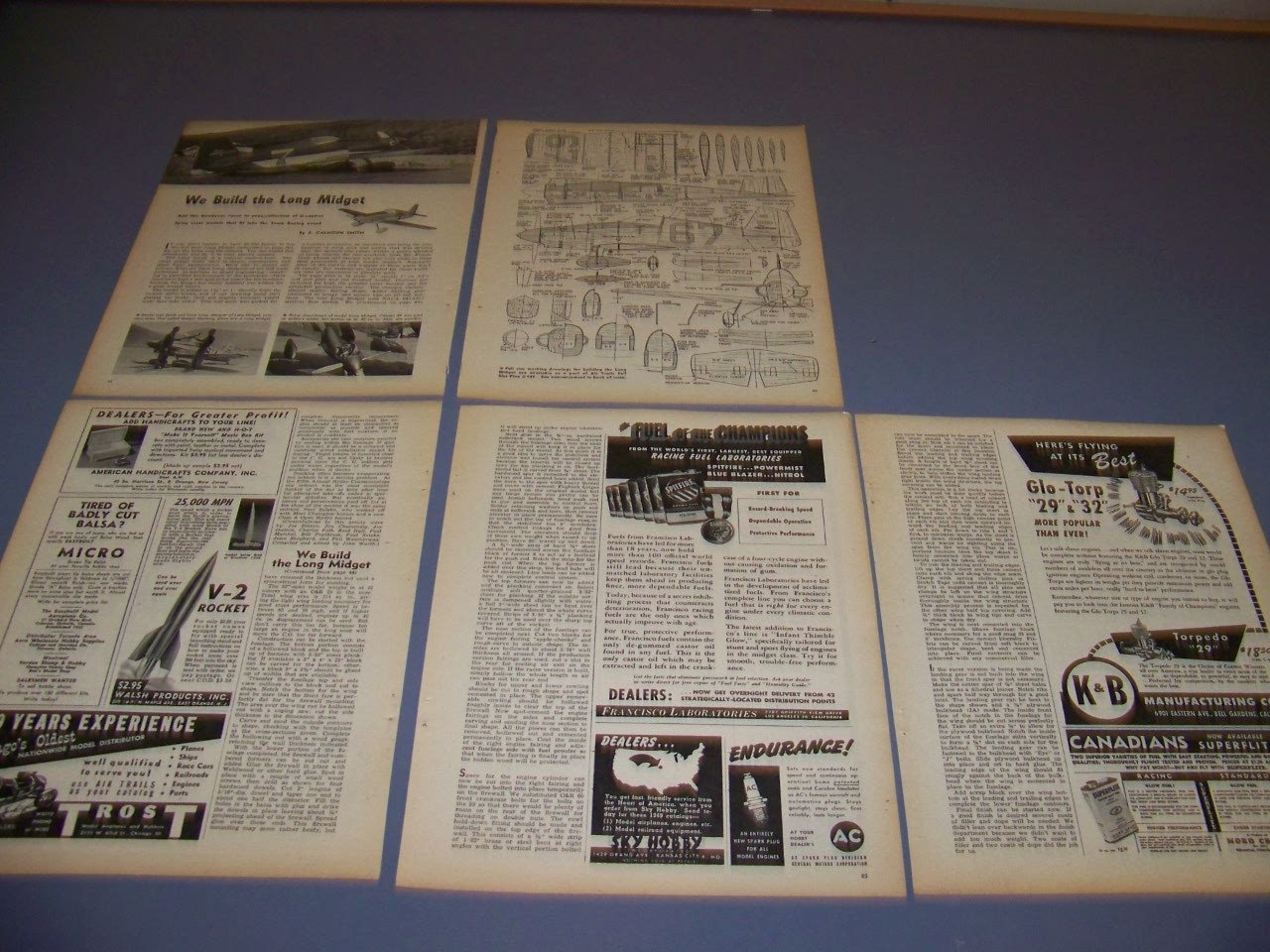 VINTAGE..LONG MIDGET RACER HISTORY..HISTORY/PHOTOS/R-C PLANS...RARE ...