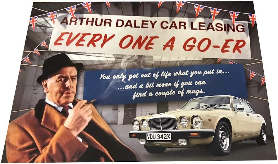 MINDER Arthur Daley Used Car Lot Great New Advertising MUG | eBay UK