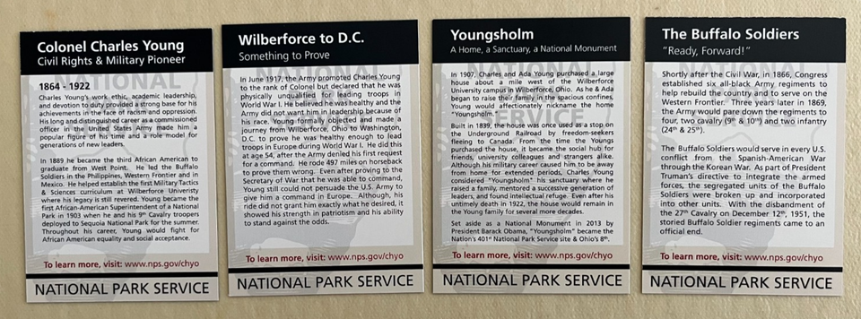 4 NPS TRADING CARD LOT - CHARLES YOUNG BUFFALO SOLDIERS NM Civil War to ...