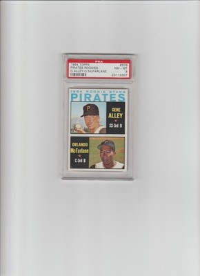 1964 Topps Pirates Rookies # 509 LOW POP PSA 8 NM-MT Nicely centered NQ ...