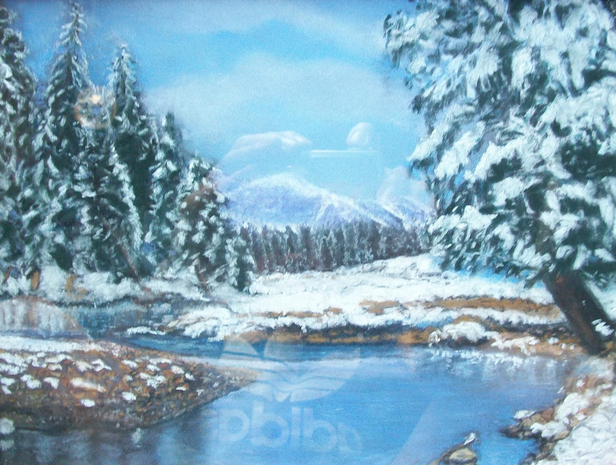 Winter Landscape Drawing