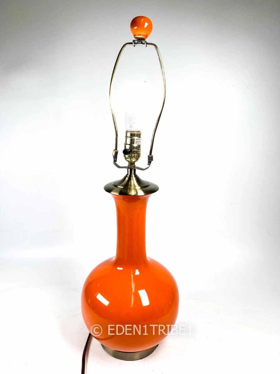 Tall Orange Table Lamps