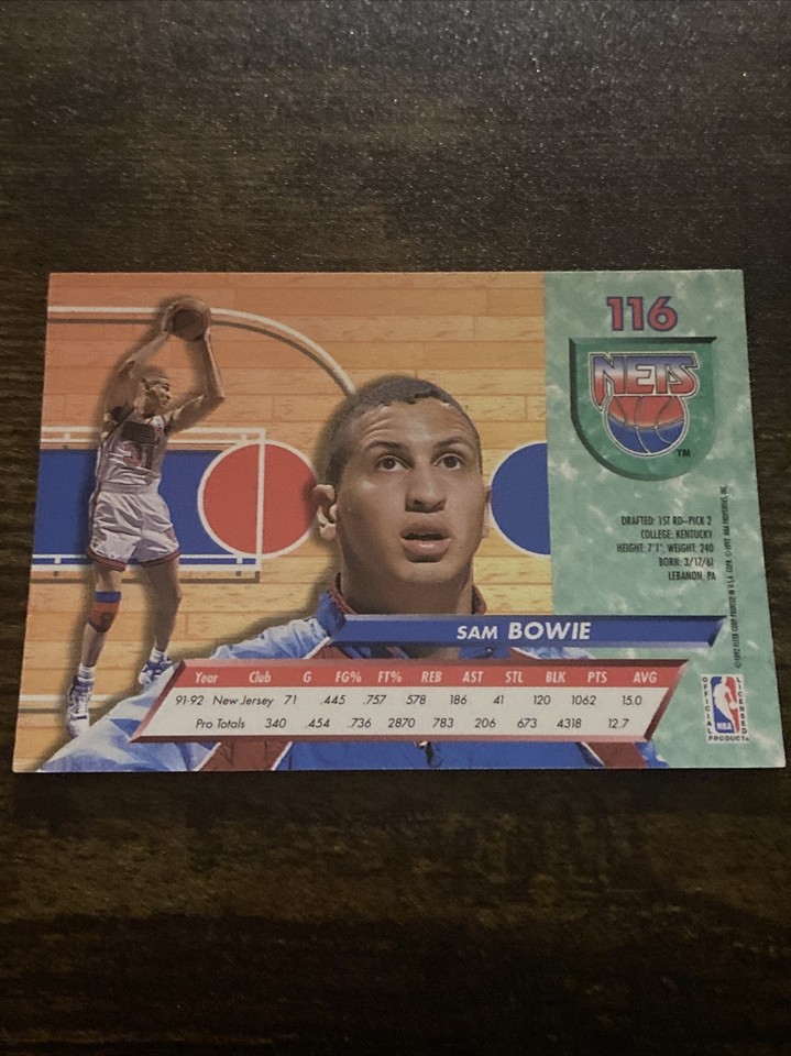 1992-93 Fleer Ultra Sam Bowie #116 New Jersey Nets L7805* | eBay