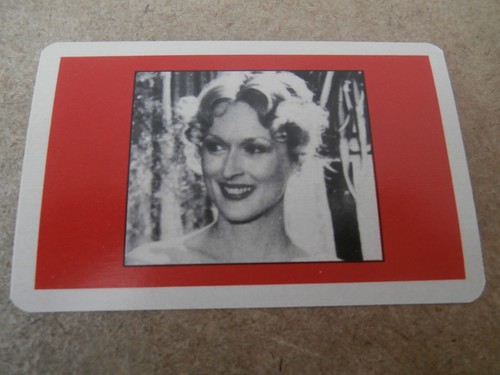 MERRYL STREEP, RARE VINTAGE 80s TRADING CARD, COLLECTOR (JT29) | eBay