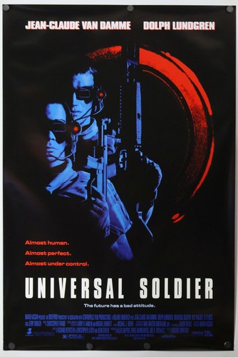 Universal Soldier - original DS movie poster 27x40 1992 Lundgren , Van ...