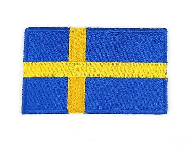 sweden flag embroidered iron-on patch swedish emblem 3169 | eBay
