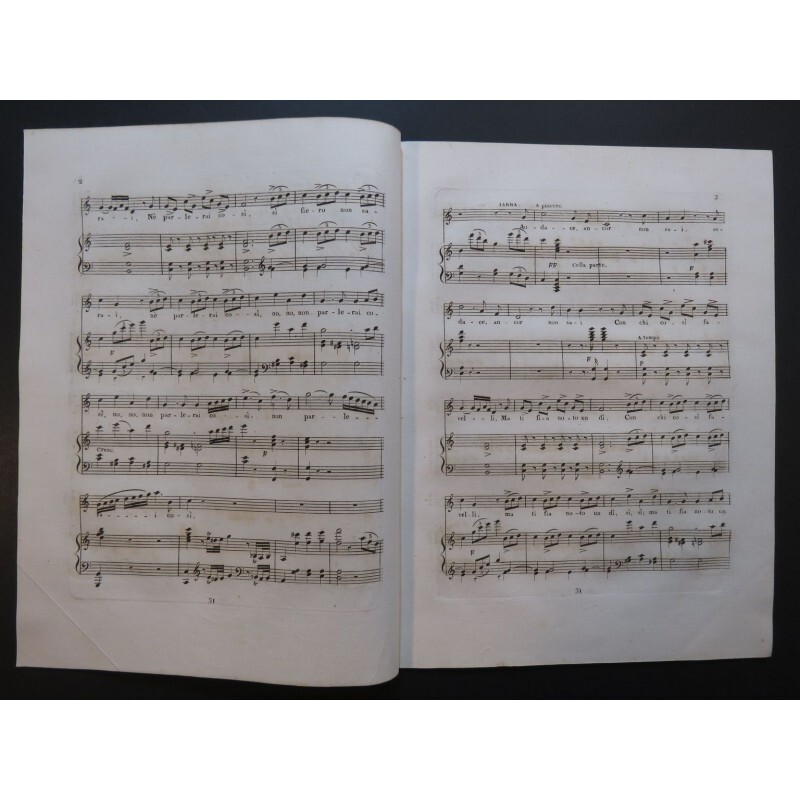 Mercadante Saverio Quando Saprai Chi Sono Duetto Canto Piano ca1825 | eBay