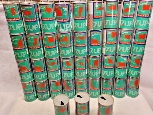Vintage 1976 7 Up Bicentennial "United We Stand" - 36 State Cans, 3 ...