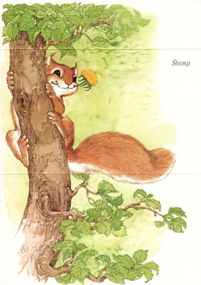 Vintage Just Notes LK Powell Fold A Note Squirrel Tree Squirrels ...
