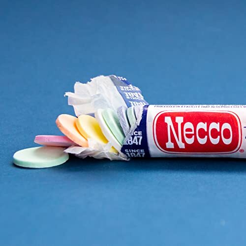 Necco Wafers Original Candy Wafers Display Pack 2-Ounce Rolls (Pack of ...