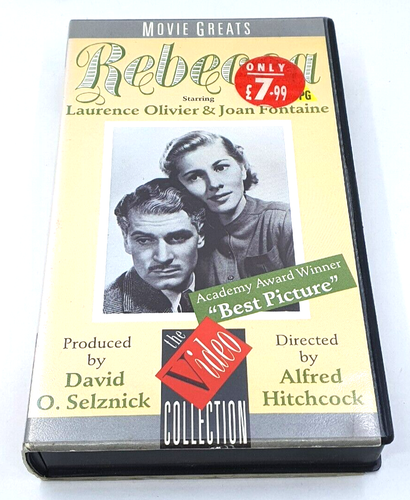 Rebecca [VHS] Laurence Olivier, Joan Fontaine, Alfred Hitchcock [Dir ...
