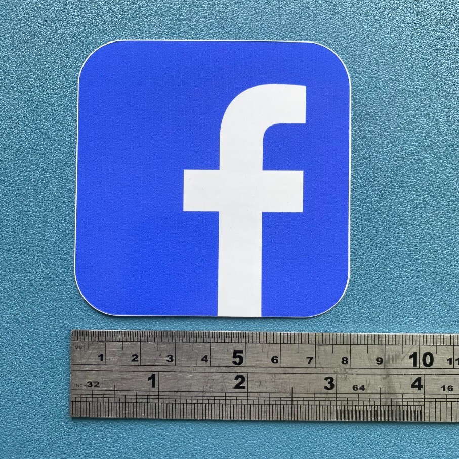 Facebook Icon Social Media Sticker Work Van, Shop, Blue Advertising ...