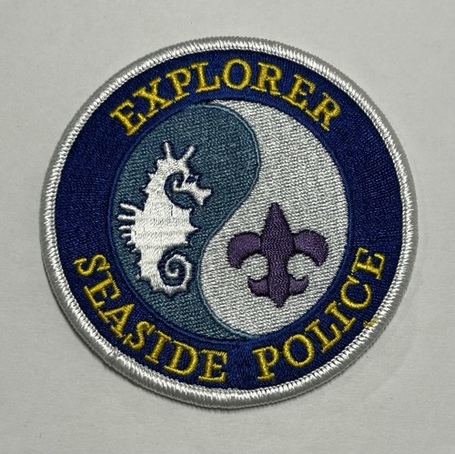 CALIFORNIA CA SEASIDE POLICE DEPT EXPLORER SCOUT PATCH MONTEREY COUNTY ...